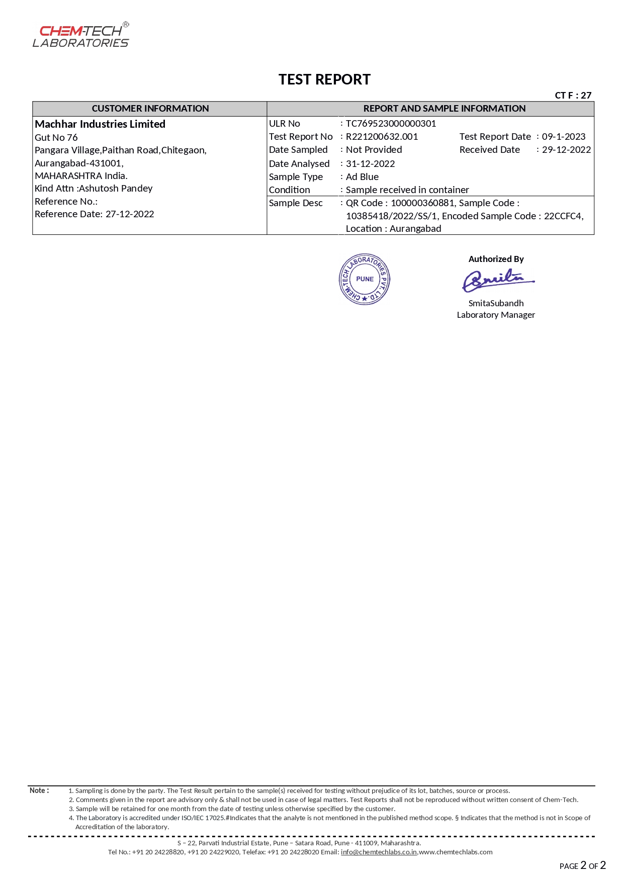 Machhar Industries Limited